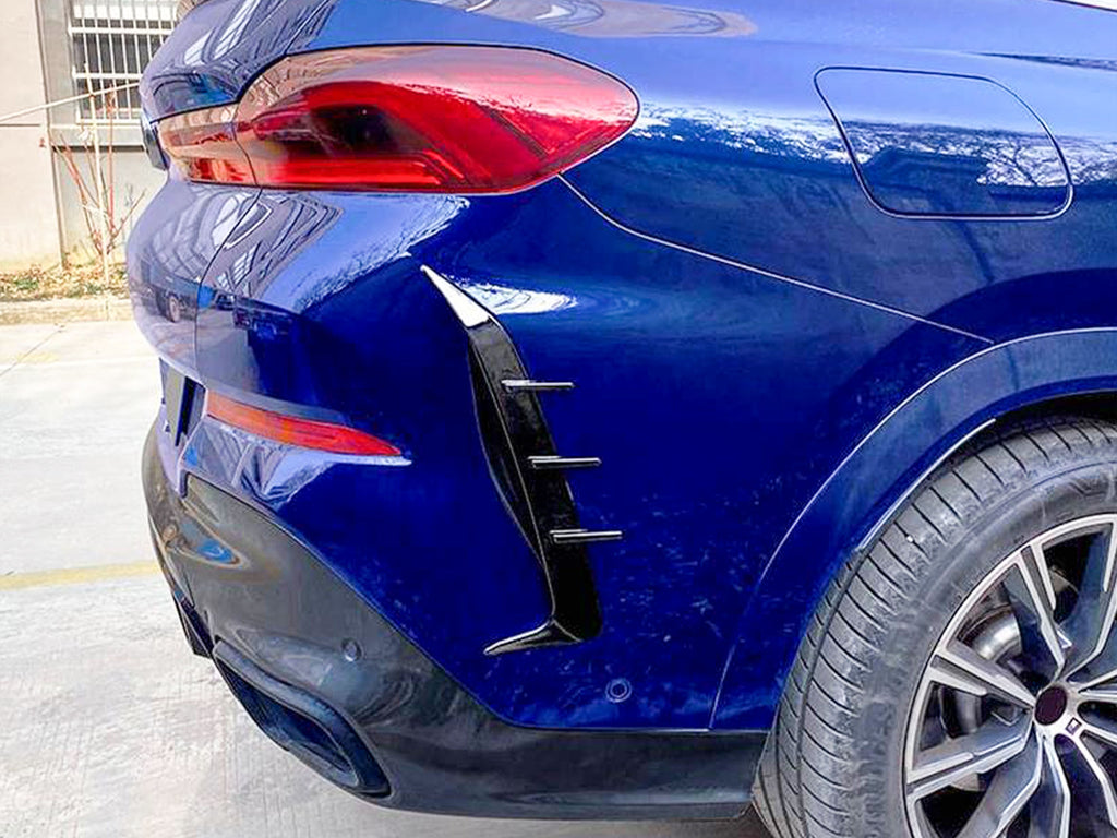 Gloss Black Rear Side Air Vents - For BMW X6 G06 M Sport - Autunik.com