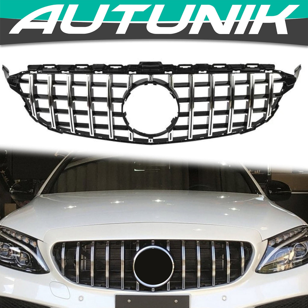 Front Bumper Grill - For Mercedes W205 C205C300 C43 2015-2018 - Autunik.com