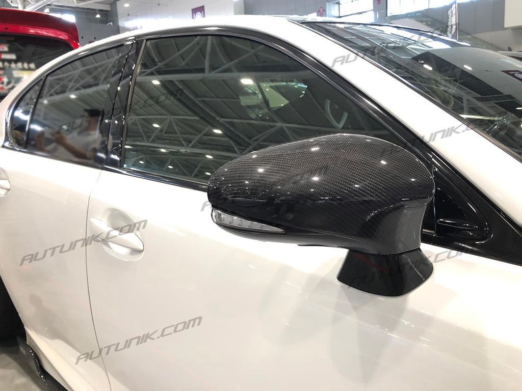 For Lexus IS GS GSF ES RC RCF LS Mirror Caps Replacement in Carbon Look ...