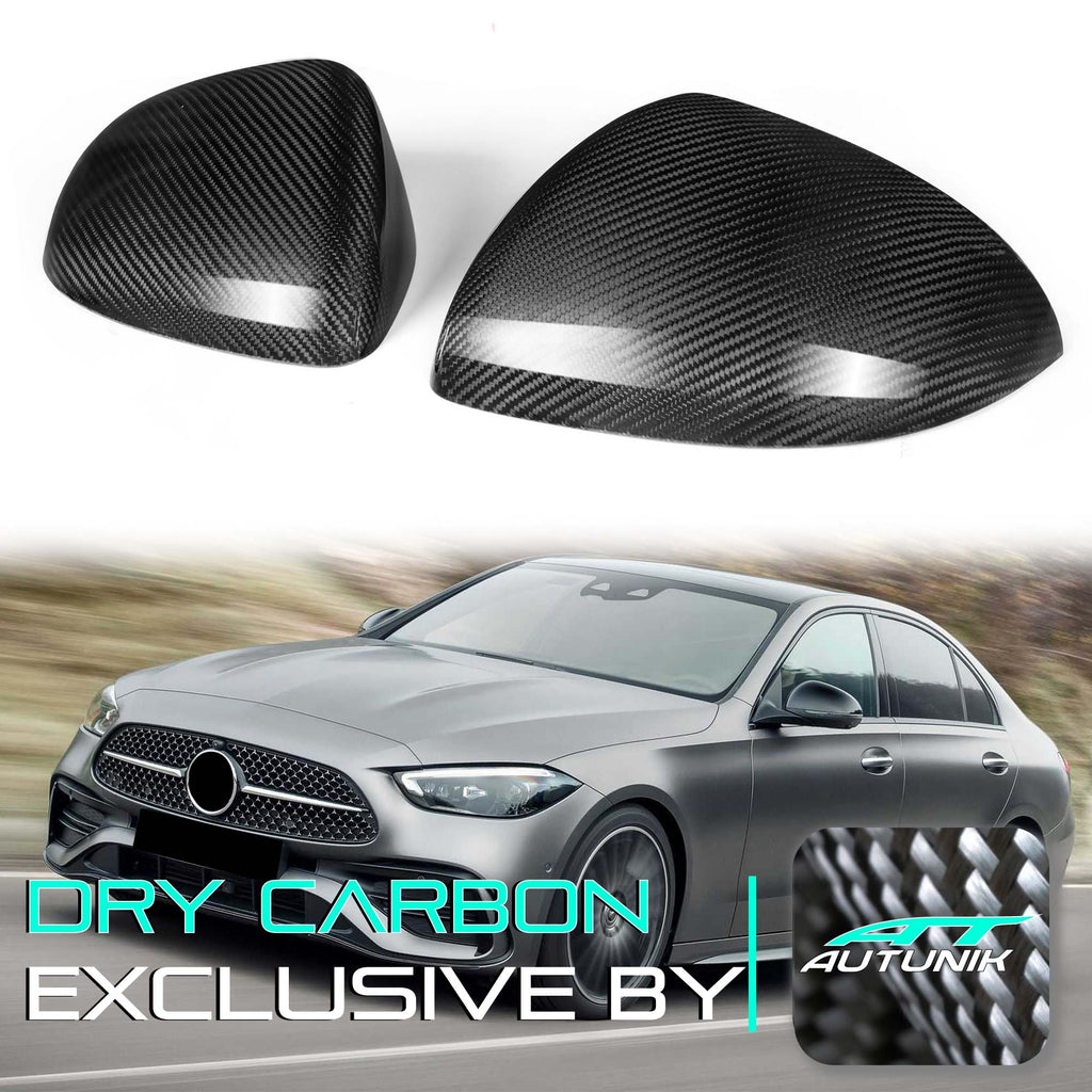 Dry Carbon Fiber Mirror Caps - For Mercedes W206 W223 2021-2024 ...