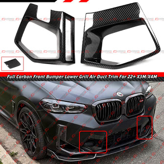 Full Dry Carbon Air Duct Intake Vent Trim - For BMW X3M X4M 2022-2025 ...