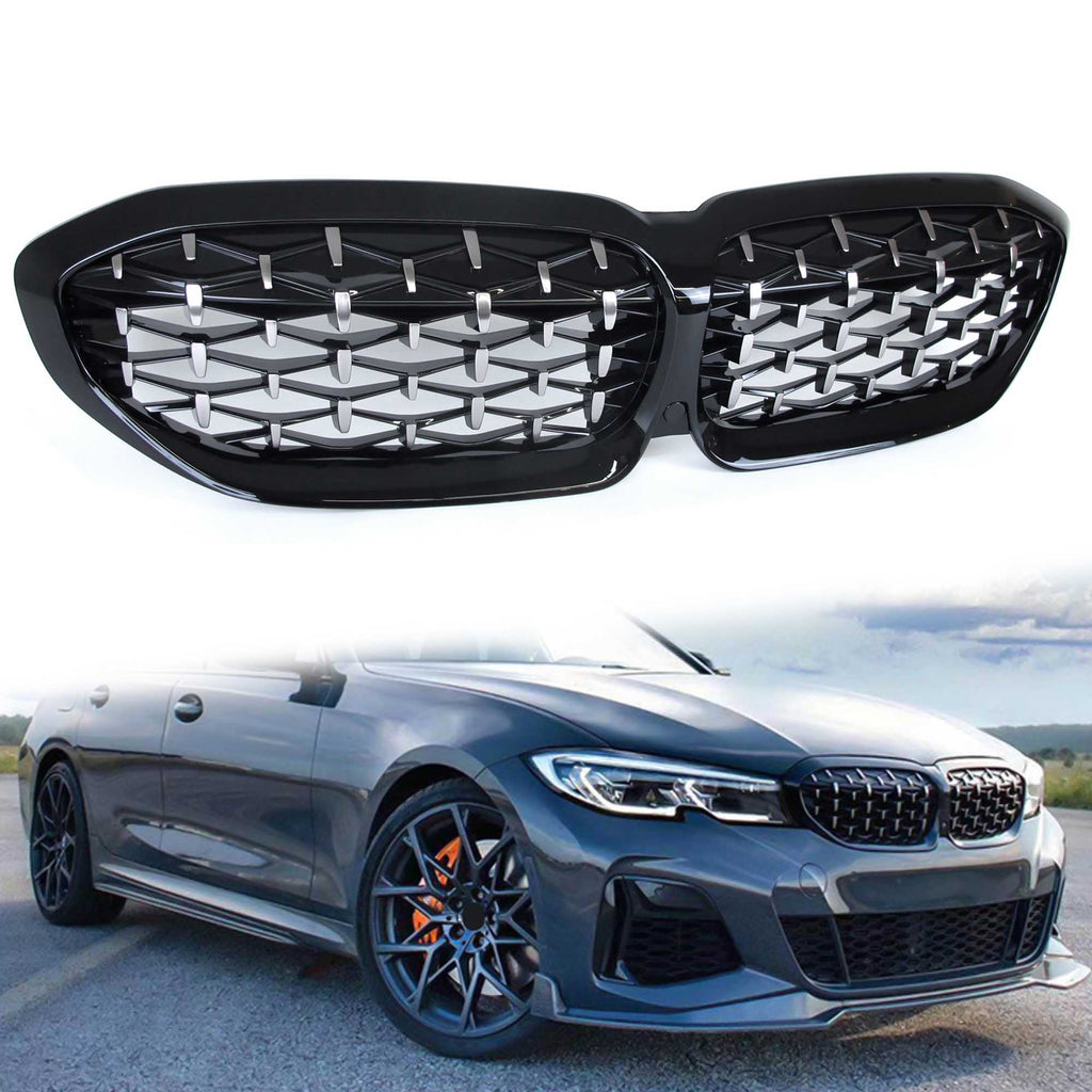 Chrome Diamond Grille - For BMW G20 330i M340i 2019-2022 - Autunik.com