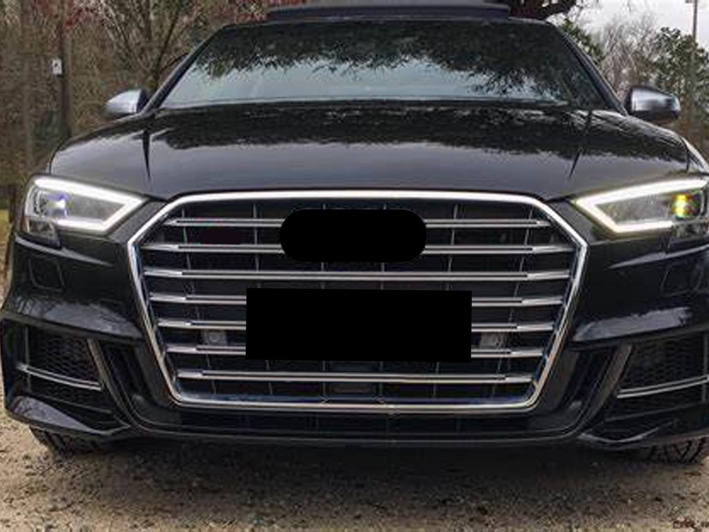 For 2017-2020 Audi A3 - Chrome Front Grille - Autunik.com