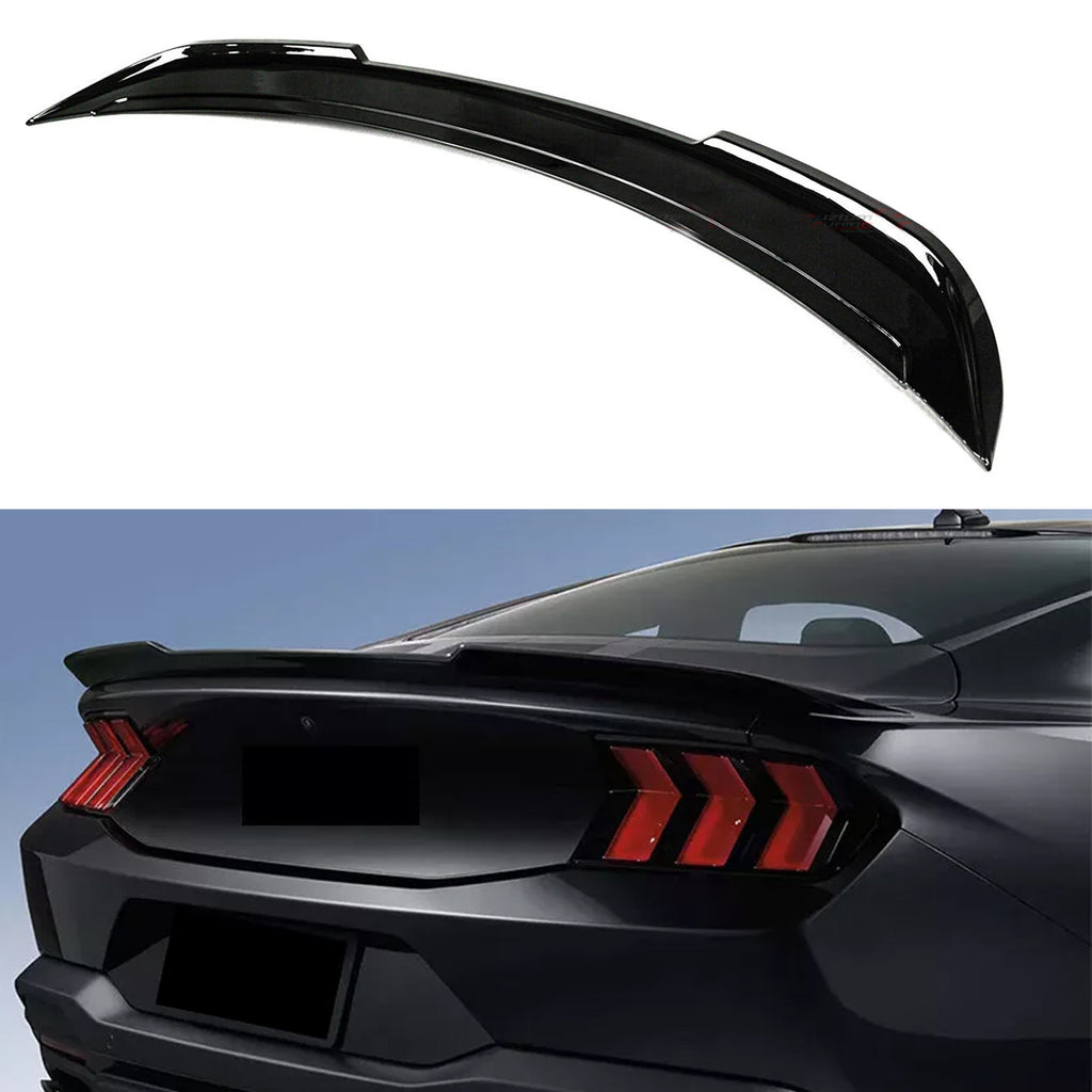 Black Trunk Spoiler - For Ford Mustang S650 Coupe 2024+ - Autunik.com