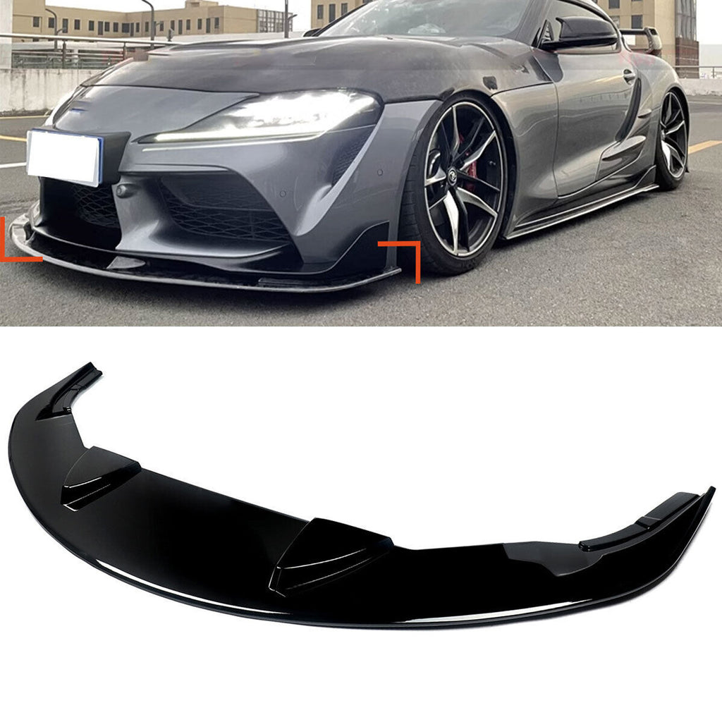 Black Front Splitter - For Toyota GR Supra A90 A91 - Autunik.com