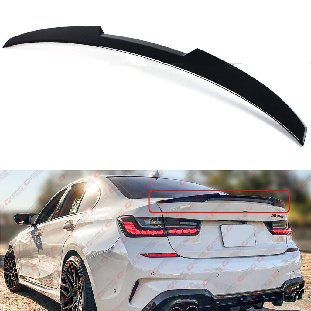 Gloss Black M4 Style Spoiler - For BMW G20 330i G80 M3 - Autunik.com