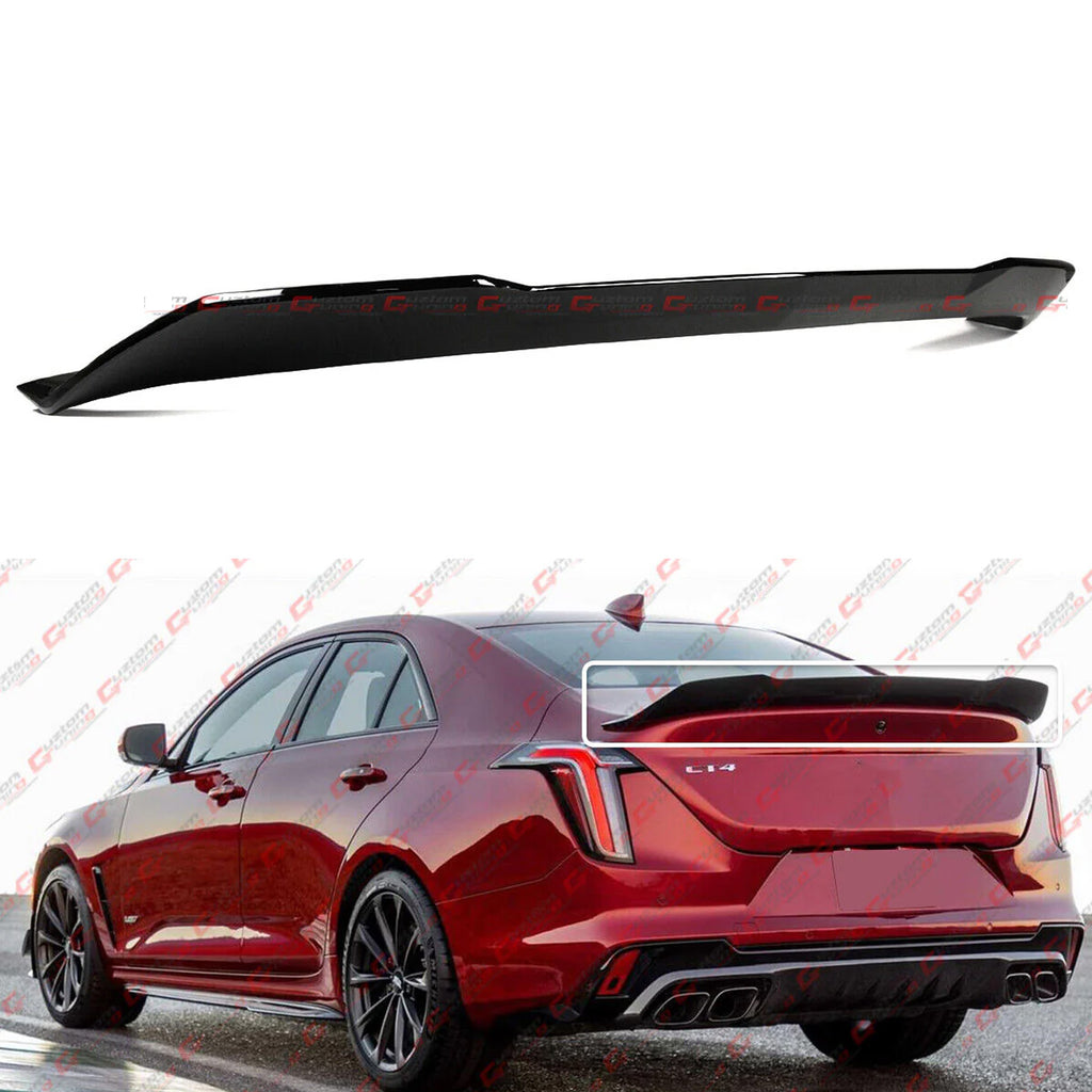 Gloss Black Rear Spoiler - For Cadillac CT4 2020-2025 - Autunik.com