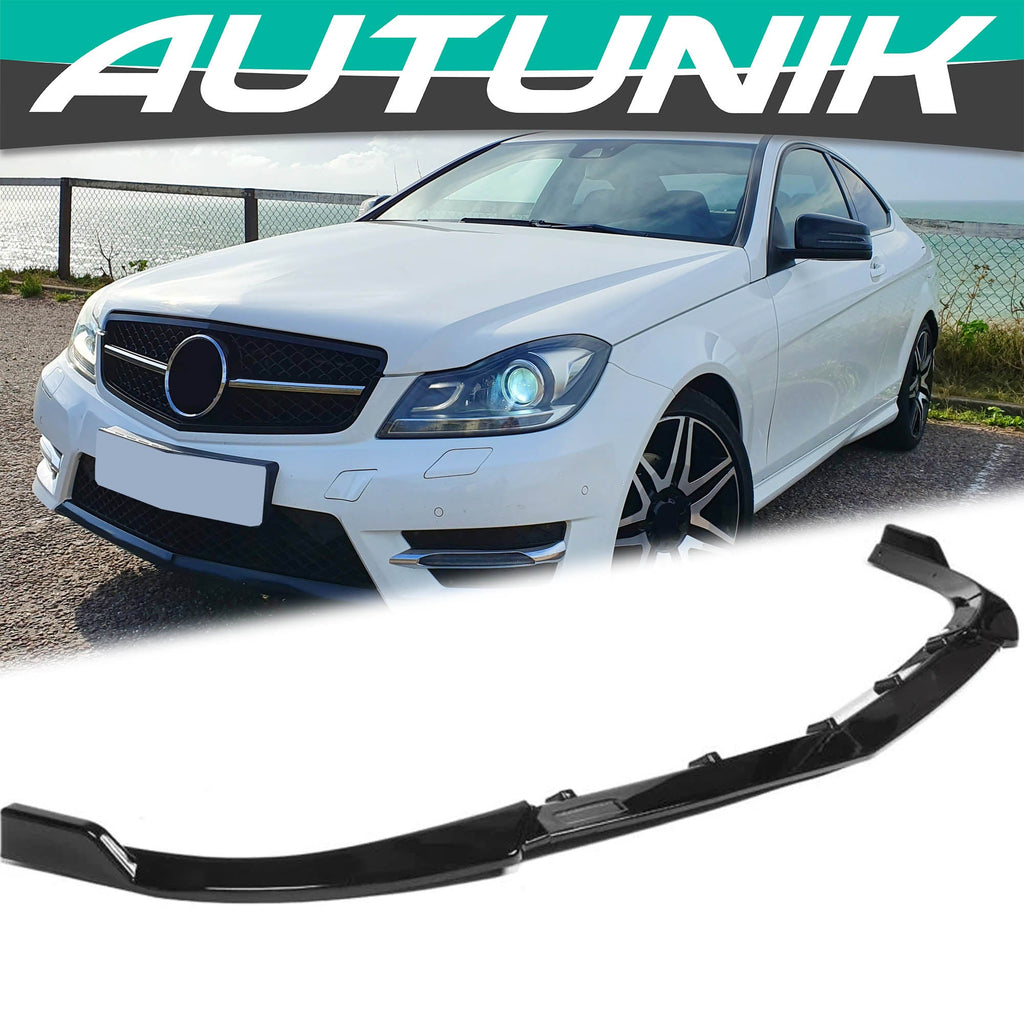 For 2012-2014 Mercedes W204 AMG - Front Lip Splitter - Autunik.com