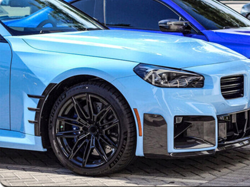 Dry Carbon Front Fender Arch Trims - For BMW G87 M2 Coupe - Autunik.com
