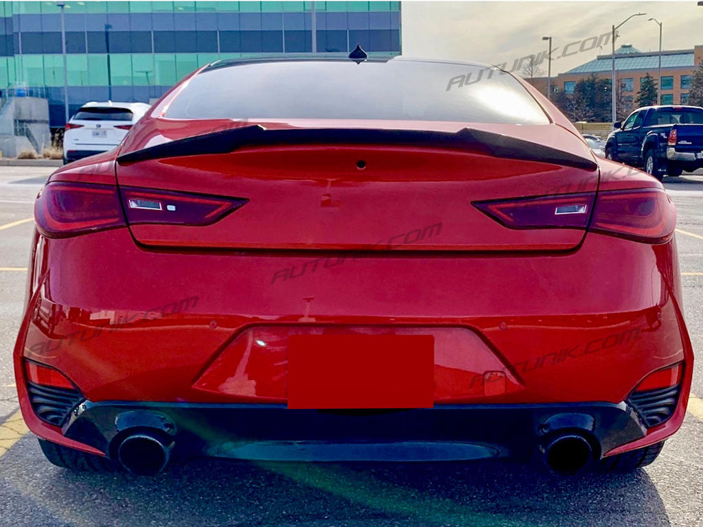 Carbon Rear Spoiler Wing - For Infiniti Q60 2017-2022 - Autunik.com