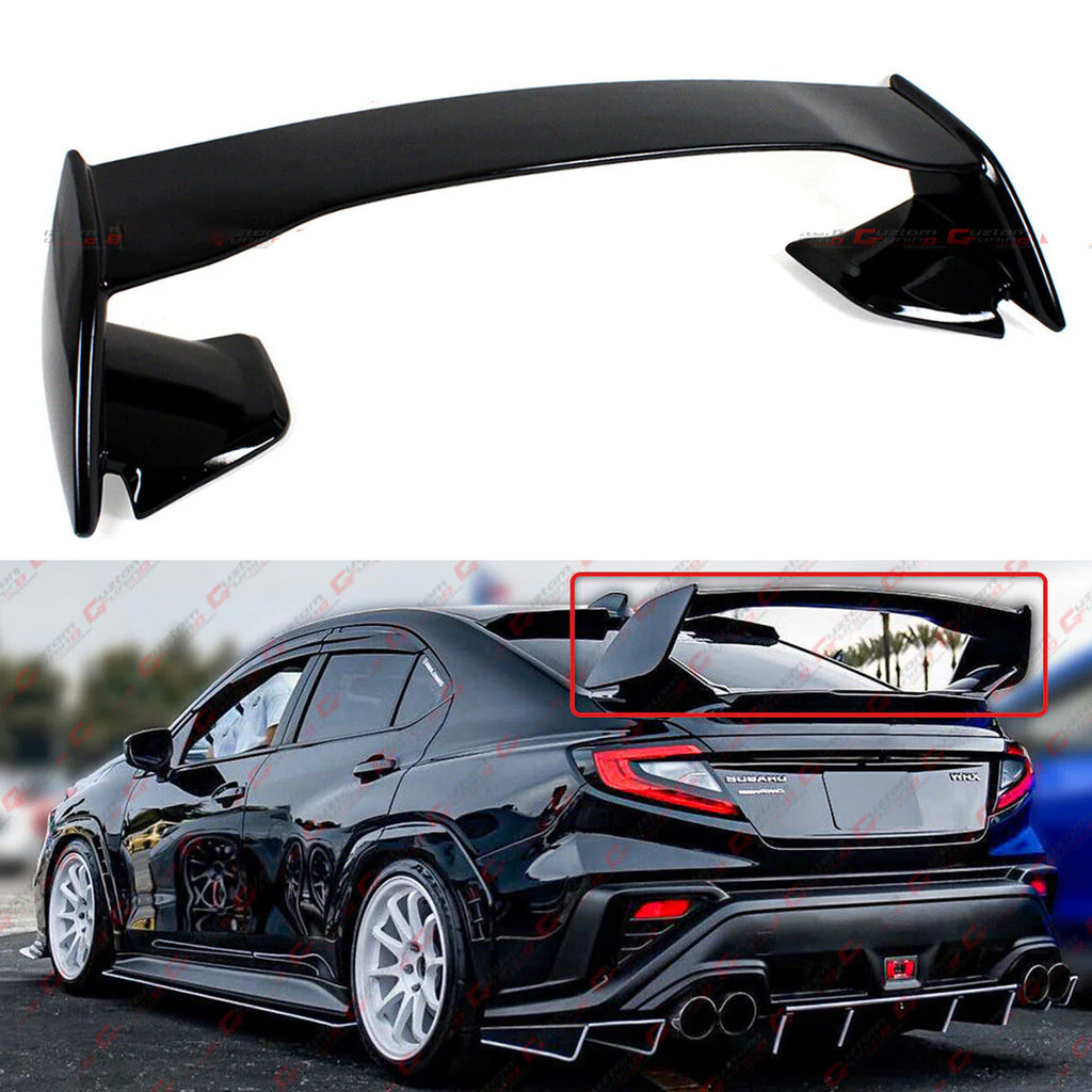 For 2022-2024 Subaru Wrx Spoilers & Wings Upgrades Gloss Black ...