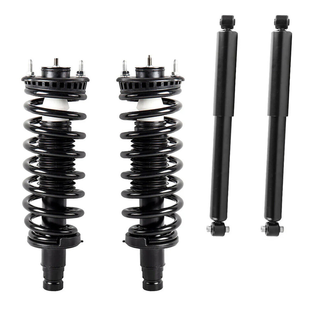 Front+Rear Shock Struts - For Chevy Trailblazer GMC Envoy SAAB 9-7X ...