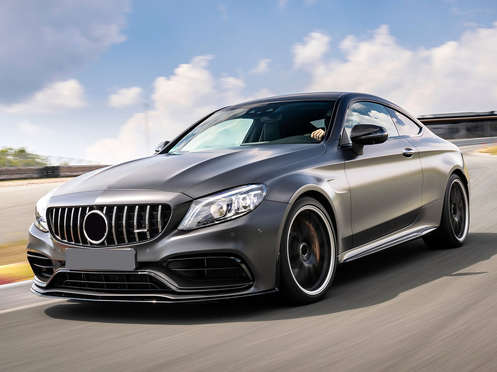 Rear Diffuser & Chrome Exhaust Tips - Mercedes W205 Coupe C300 C43 AMG ...