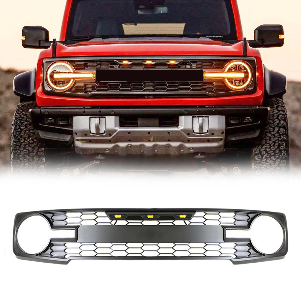 Aftermarket Front Grille - For Ford Bronco 2021-2023 - Autunik.com