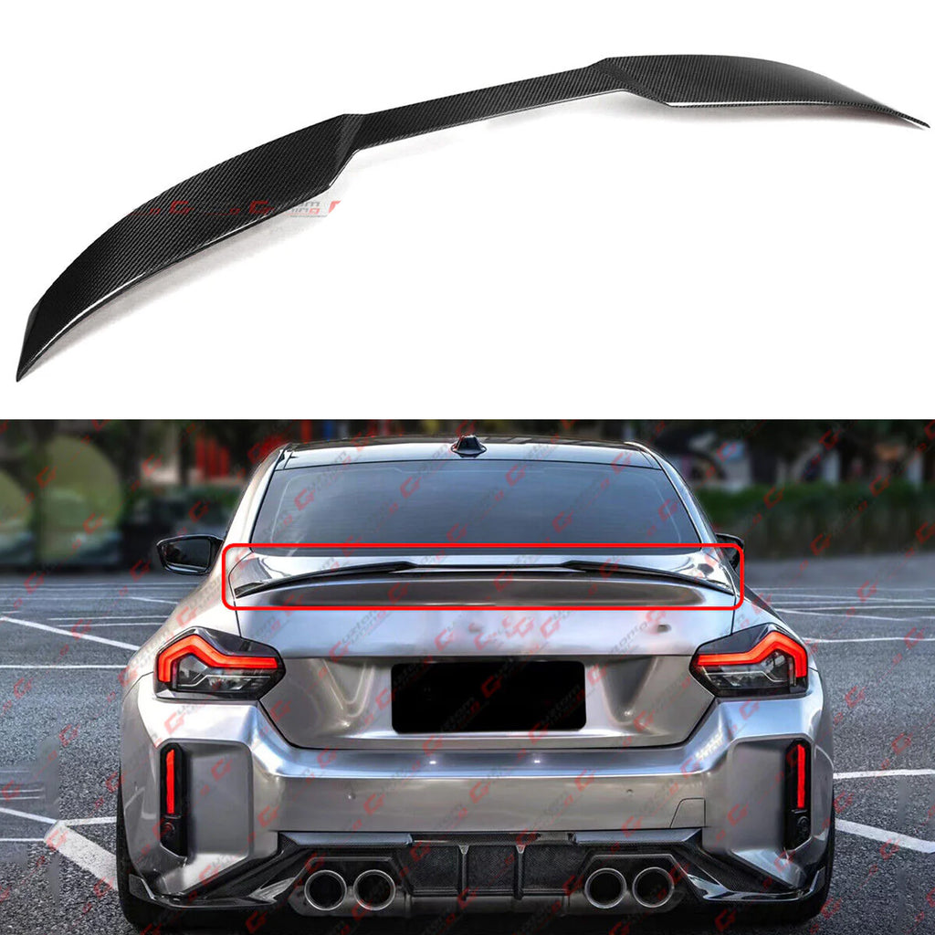 Dry Carbon Fiber Rear Spoiler - For BMW G42 M240I G87 M2 - Autunik.com