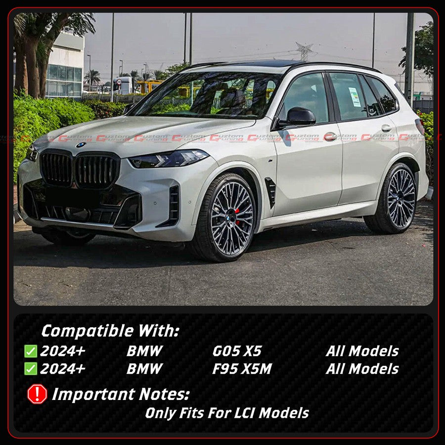 Real Carbon Side Fender Vent Trim - For BMW G05 F95 X5 X5M LCI ...