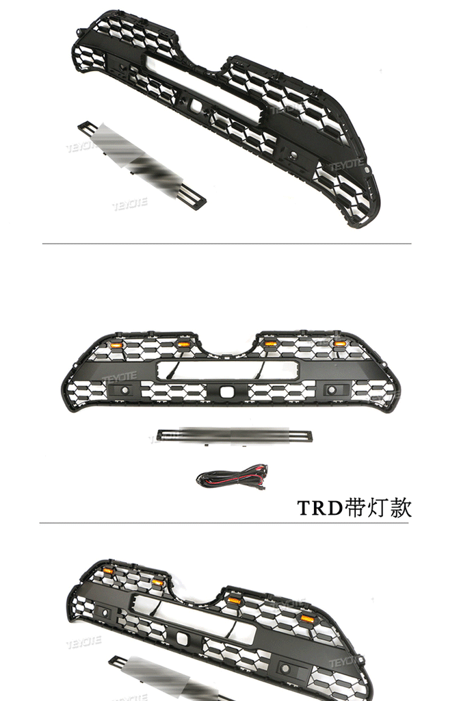 Aftermarket Front Grille - For Toyota Rav4 TRD 2019-2023 - Autunik.com