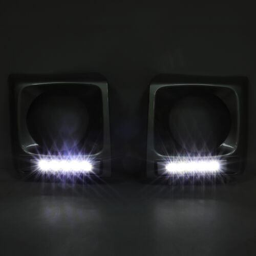 White Headlight Bezels - For Mercedes G63 G-CLASS W463 G65 AMG G500 ...
