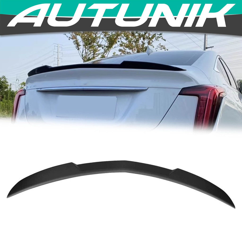 Matte Black Trunk Spoiler - For Cadillac CT5 2020-2023 - Autunik.com