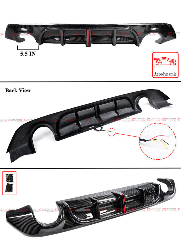 Carbon Fiber Rear Diffuser - For Infiniti Q60 2017-2022 - Autunik.com
