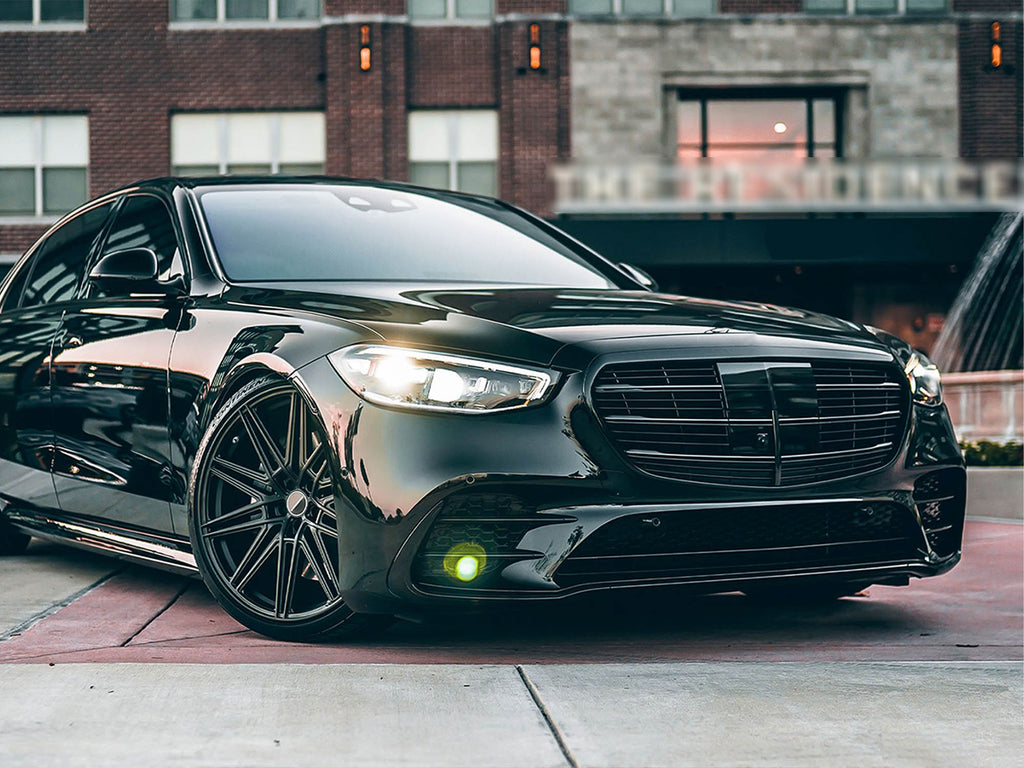 Black Front Grille - For Mercedes W223 S580 2021-2024 - Autunik.com