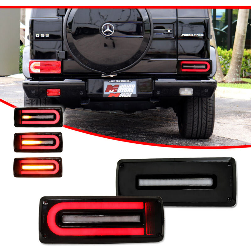 Smoke LED Tail Lights - For Mercedes W463 G-wagon G500 G550 G55 G63 AMG ...
